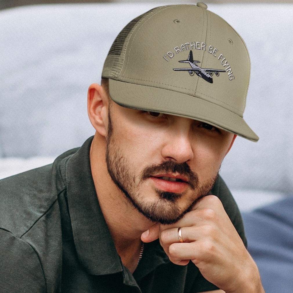 Trucker Hat for Men & Women C-130 I'D Rather Be Flying Snapback ...
