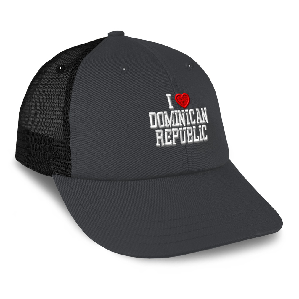 Trucker Hat Baseball Cap I Love Dominican Republic Dad Hats for Men ...